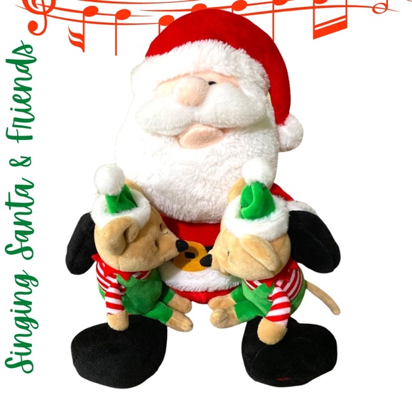 Cuddle Barn | Toys | Cuddle Barn Singing Santa And Mice Video Attached ...